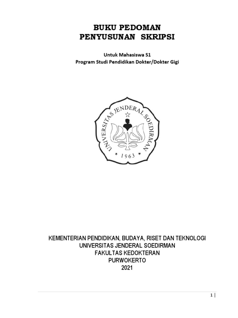 Panduan Skripsi Fikes Unsoed 2024 | PDF