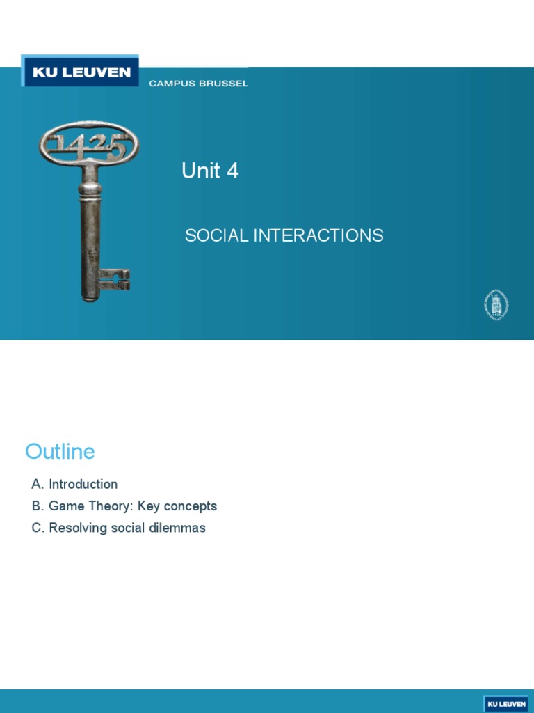 Unit 4 Social Interactions Part1 | PDF | Game Theory | Economies
