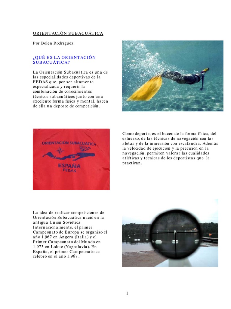 Orientacion Subacuatica-3 1 | PDF | Buceo bajo el agua
