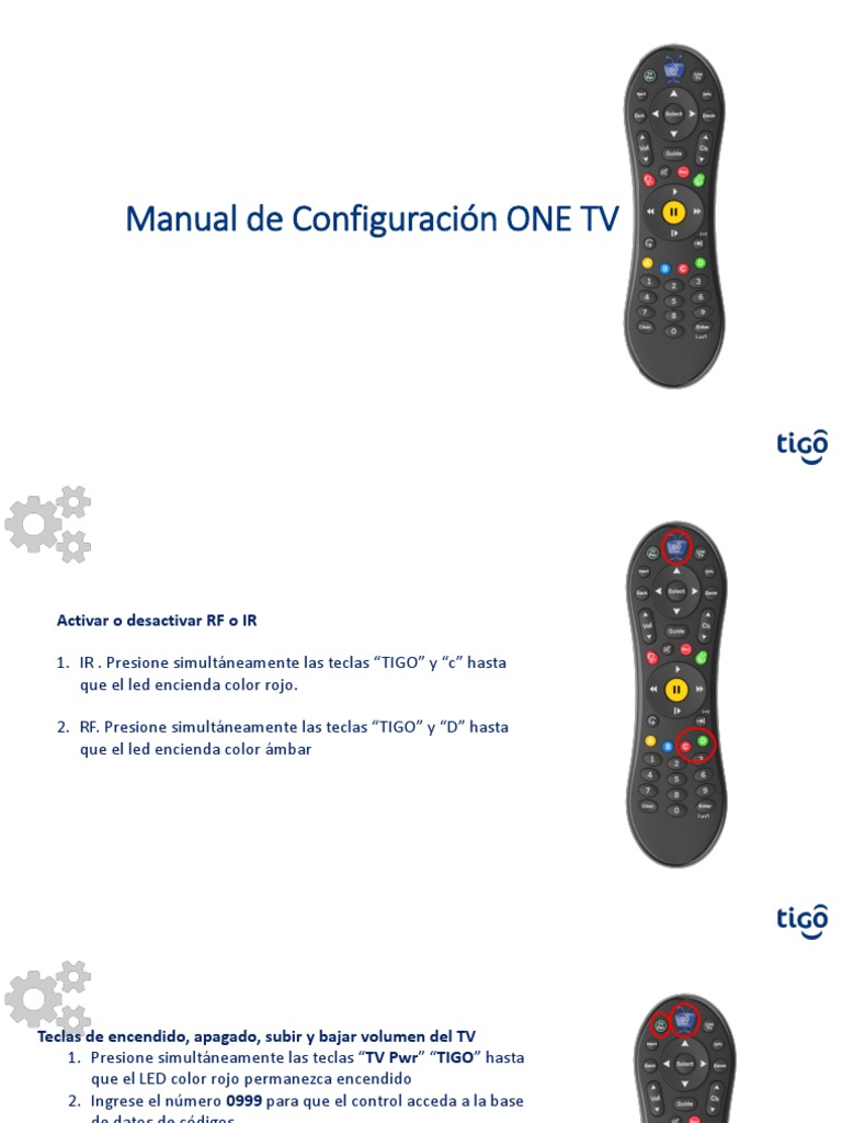 ONE TV Configuracion Del Control | PDF | Vídeo a la carta | Youtube