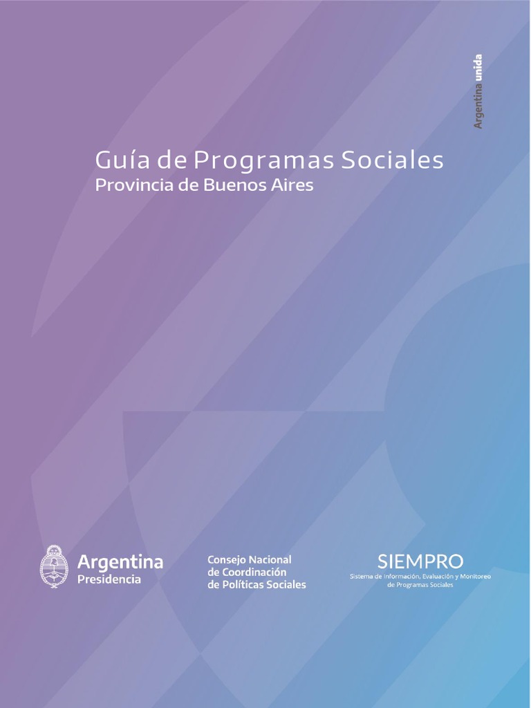Guia de Programas Sociales 2021 (Buenos Aires) | PDF | Enfermedad ...
