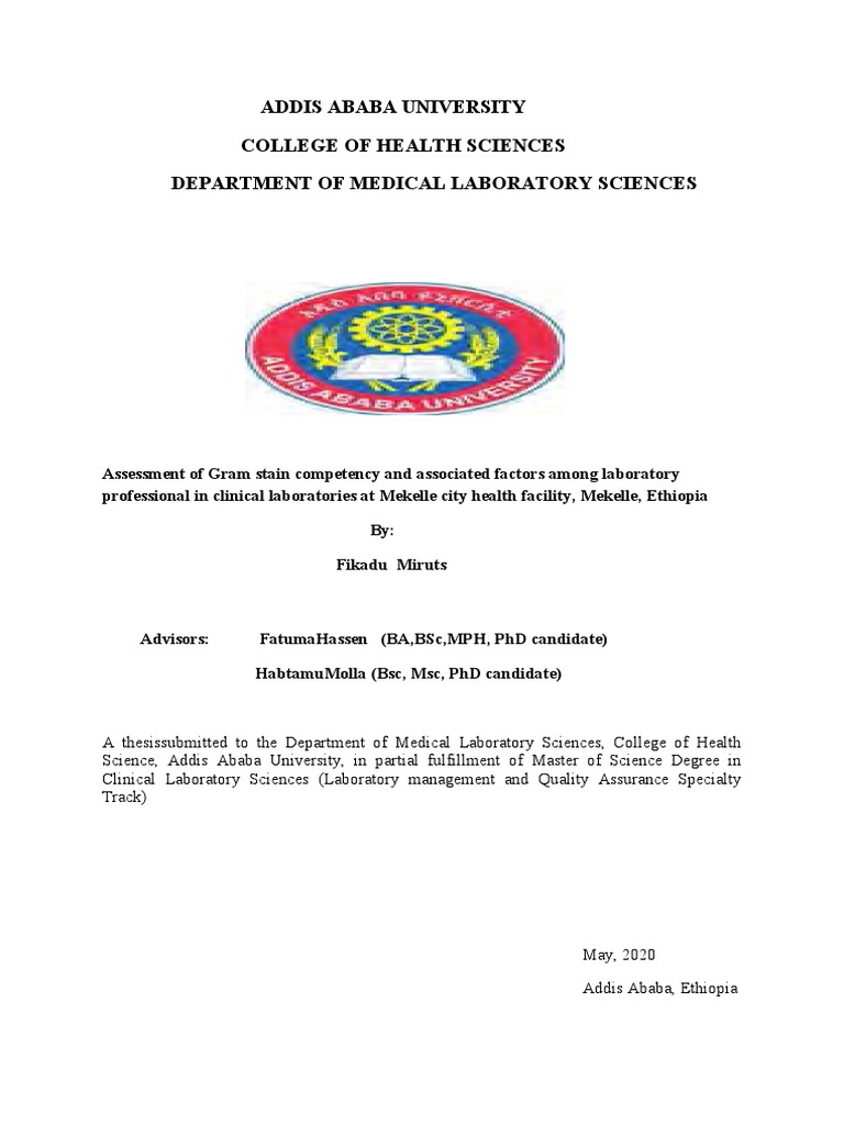 Fikadu Miruts | PDF | Medical Diagnosis | Medical Microbiology