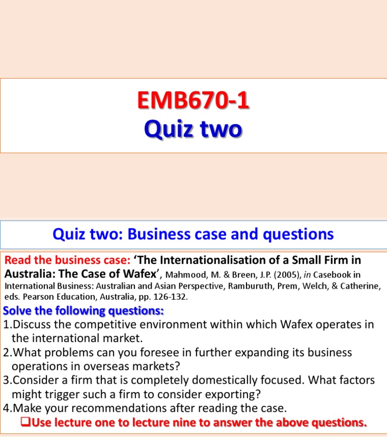 Quiz 2 Question 670 - IB | PDF