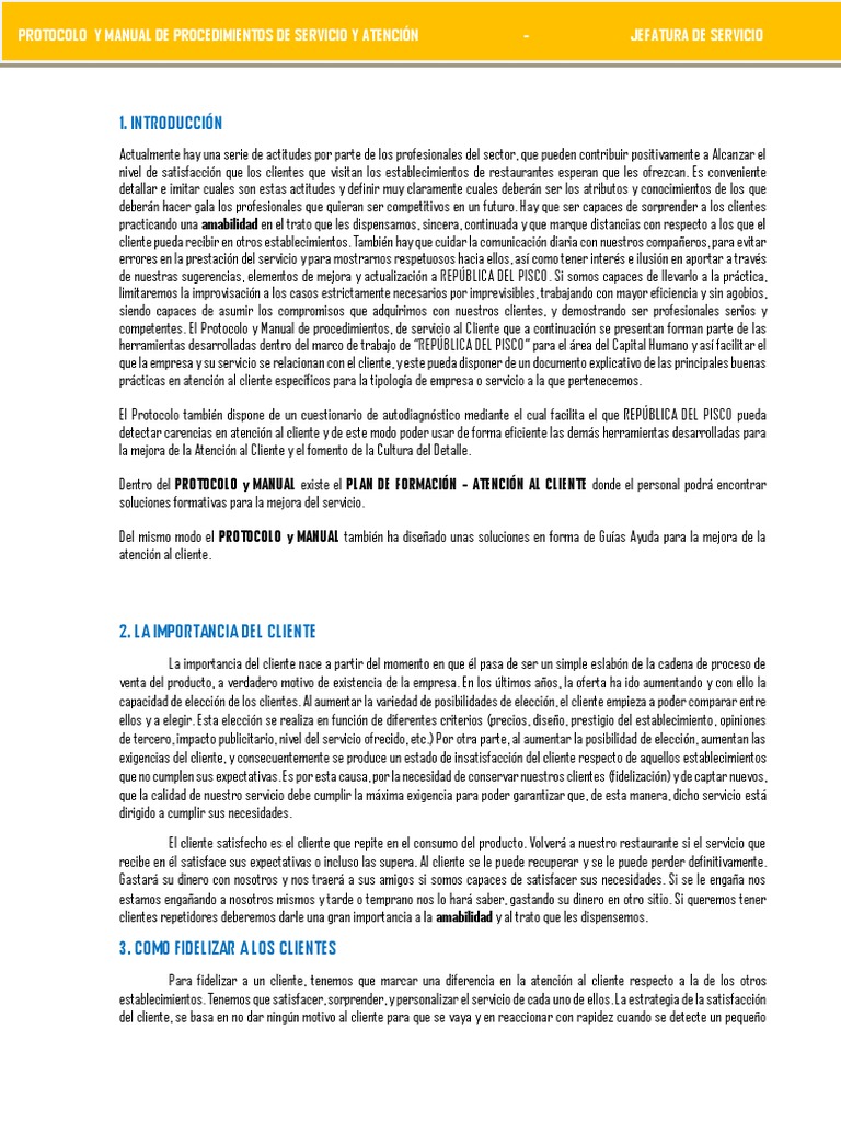 Protocolo Salon | PDF | Vino | Servicio al Cliente