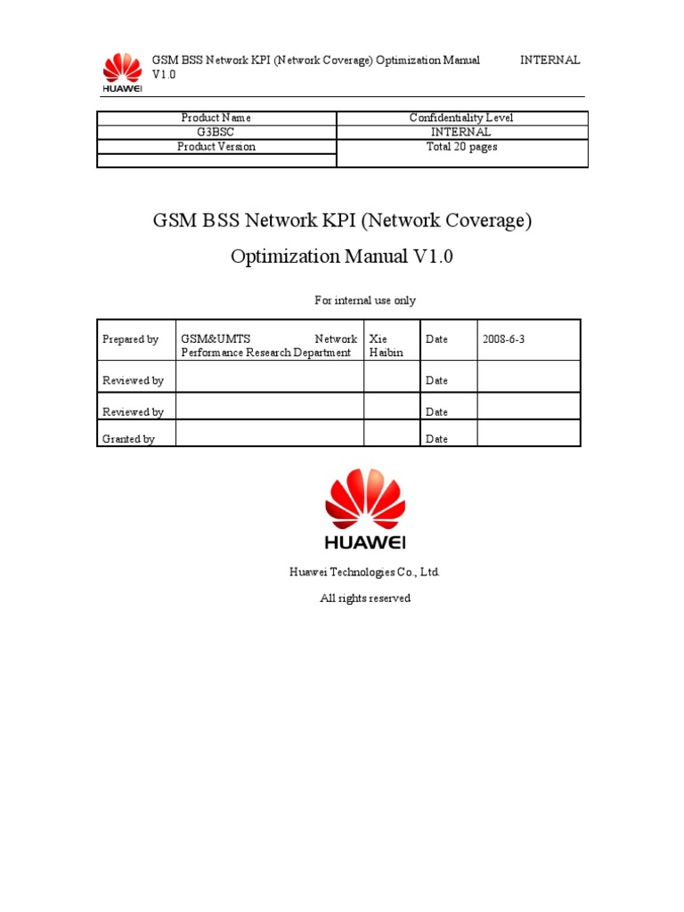 06 GSM BSS Network KPI (Network Coverage) Optimization Manual | PDF | Computer Network ...