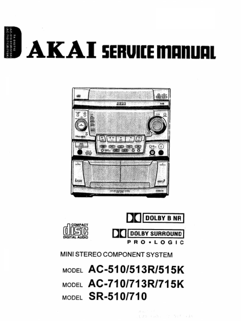 AC-510 - 513R - 515K - 710 - 713R - 715K - SR-510 - 710 (SM) | PDF