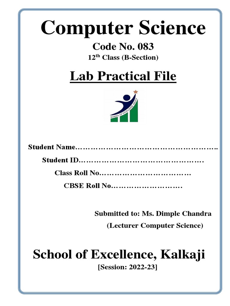 MD Kaifee and Harsh Negi CS Practical File | PDF | Sql | Computer Program