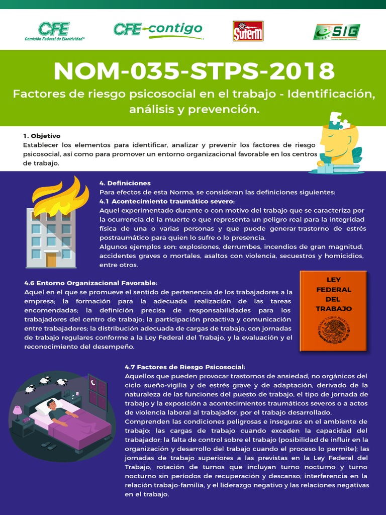 Nom 035 STPS 2018 - V2 | PDF | Riesgo | Violencia