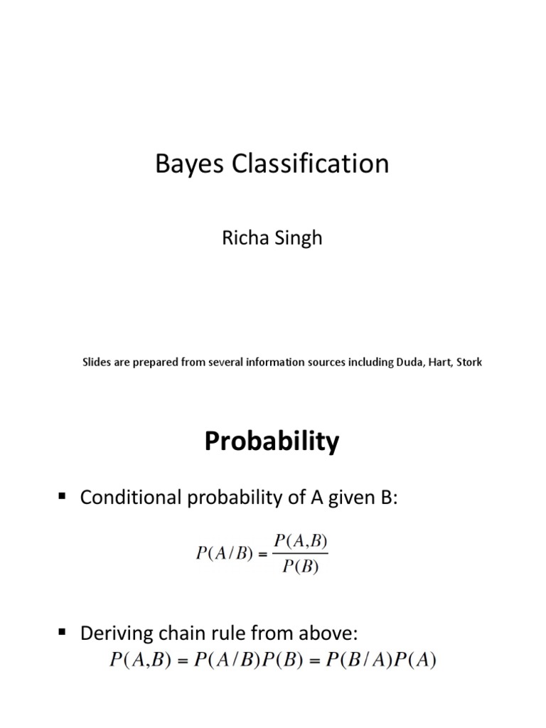 Bayes Classification | Download Free PDF | Statistical Classification | Bayesian Inference