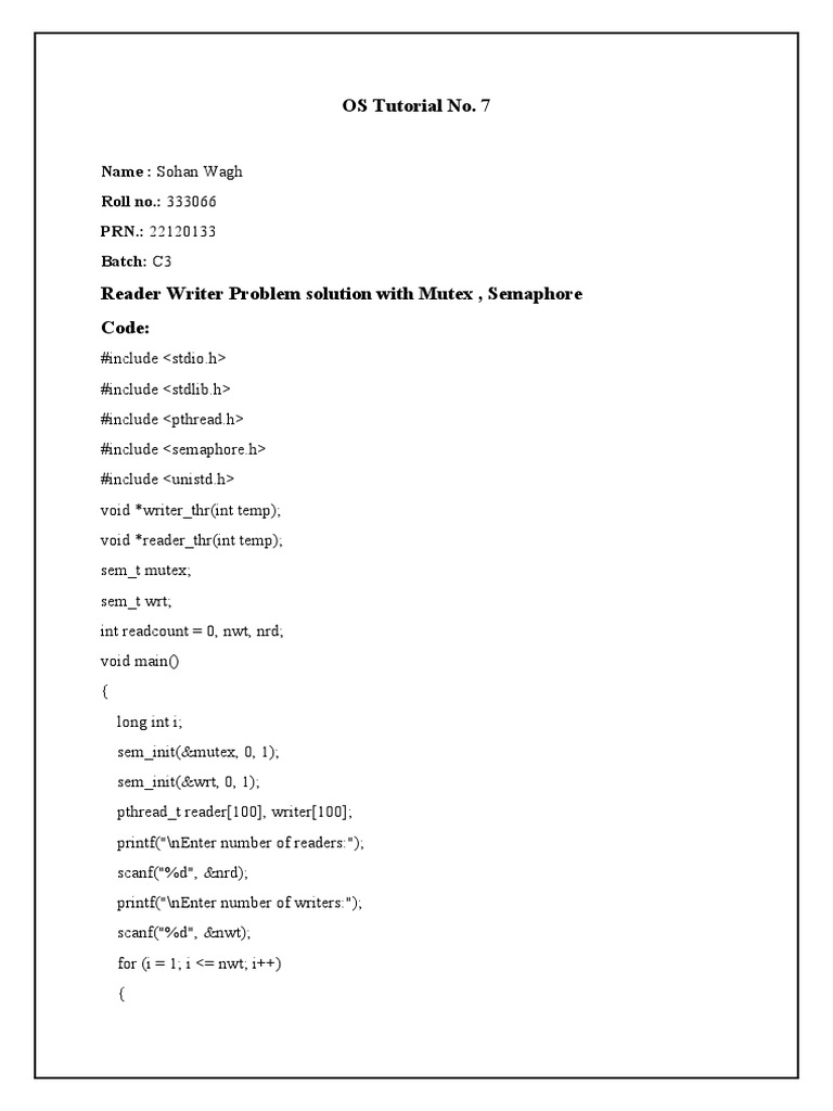 OS Assignment 2 | PDF