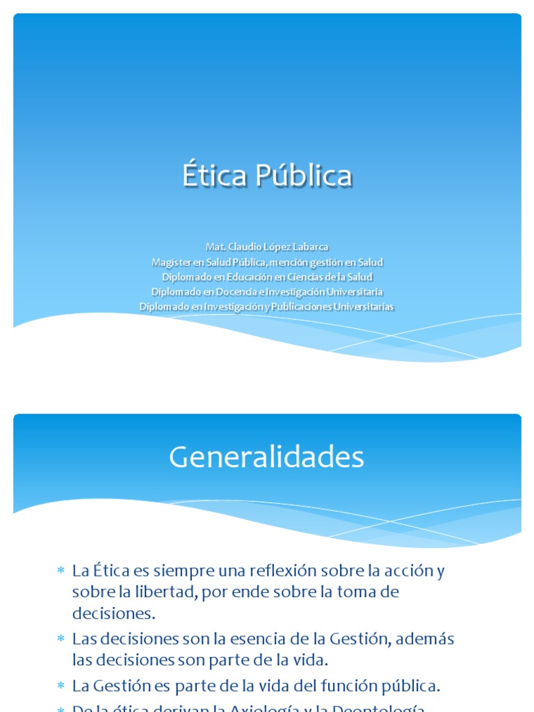 Gestión y Ética Pública en Función Pública | PDF | Estado (política ...