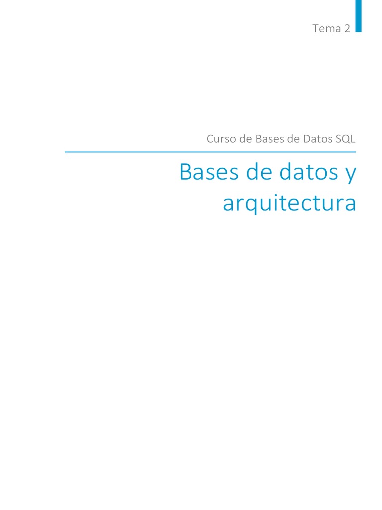 Tema 2 | PDF | SQL | Bases de datos