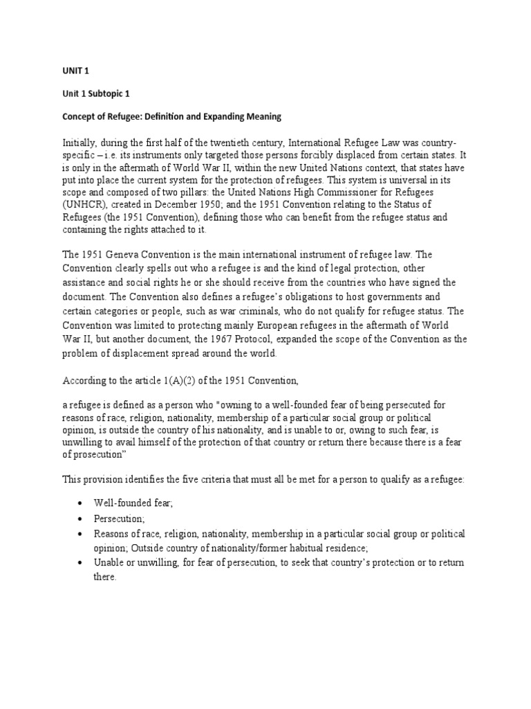 Refugee Final Answer | PDF | Asylum Seeker | Refugee