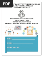 Mini Project Students Result Management System | PDF | Art