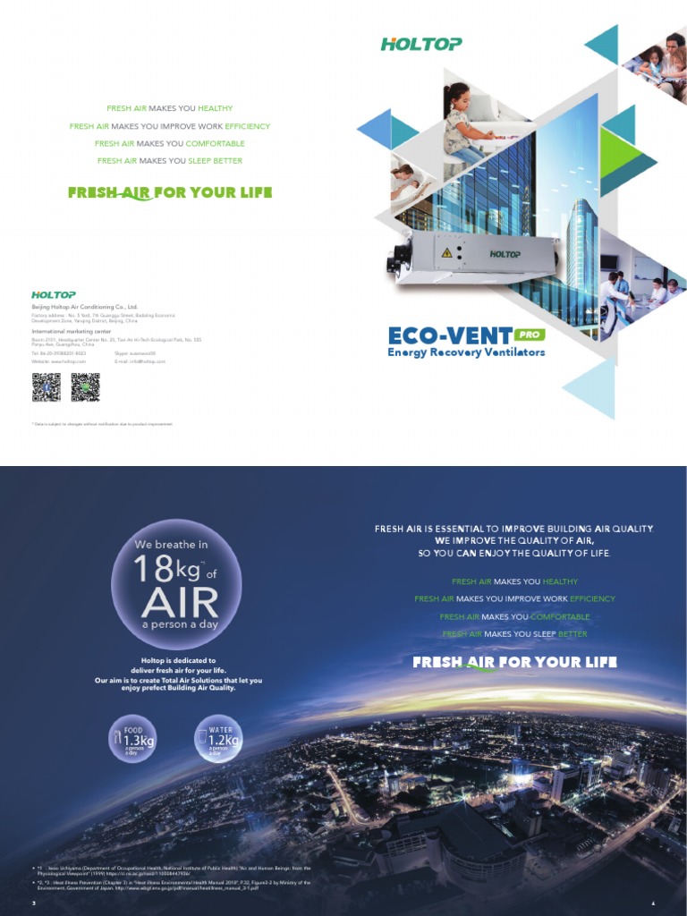 New Products Catalogue of Eco-Vent Pro Energy Recovery Ventilators ...