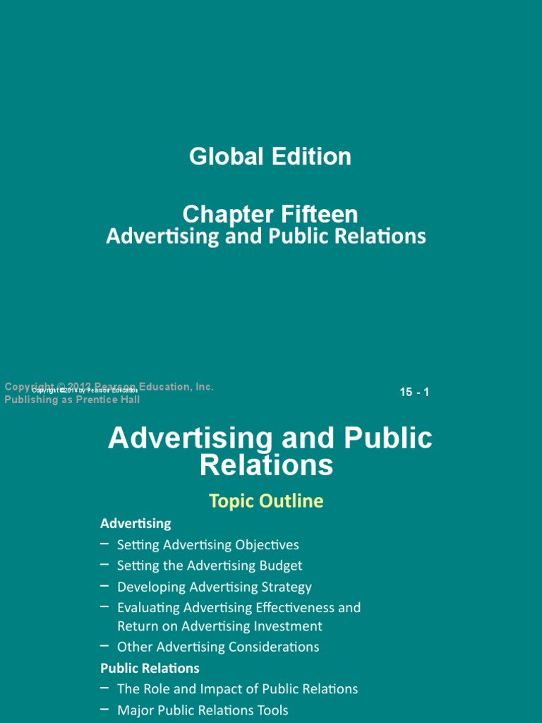 POM Week 13 - Chap 15 | PDF | Advertising | Public Relations