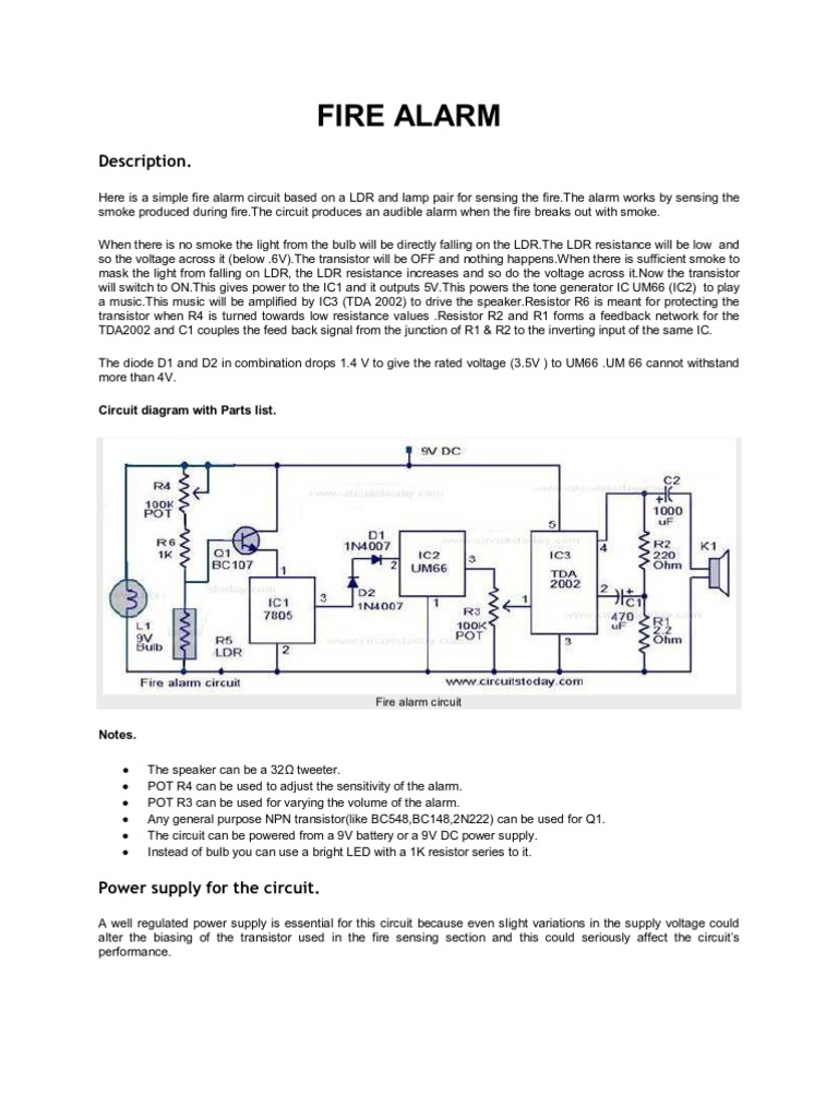 Fire Alarm | PDF | Science & Mathematics | Technology & Engineering