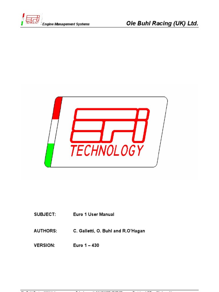 Efi Euro 1 | Download Free PDF | Fuel Injection | Turbocharger