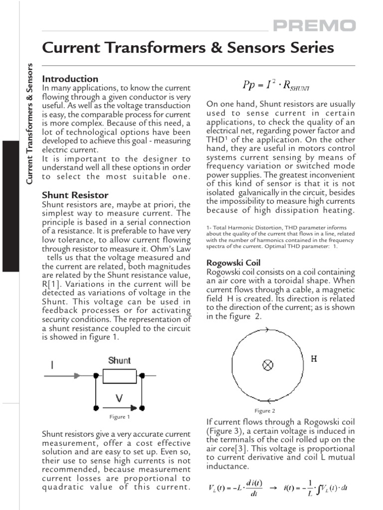 Current Transformers&Sensors | PDF