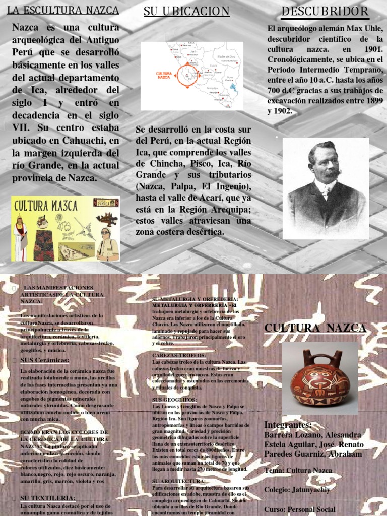 Cultura Nazca: Descubridor y Manifestaciones Artísticas | PDF