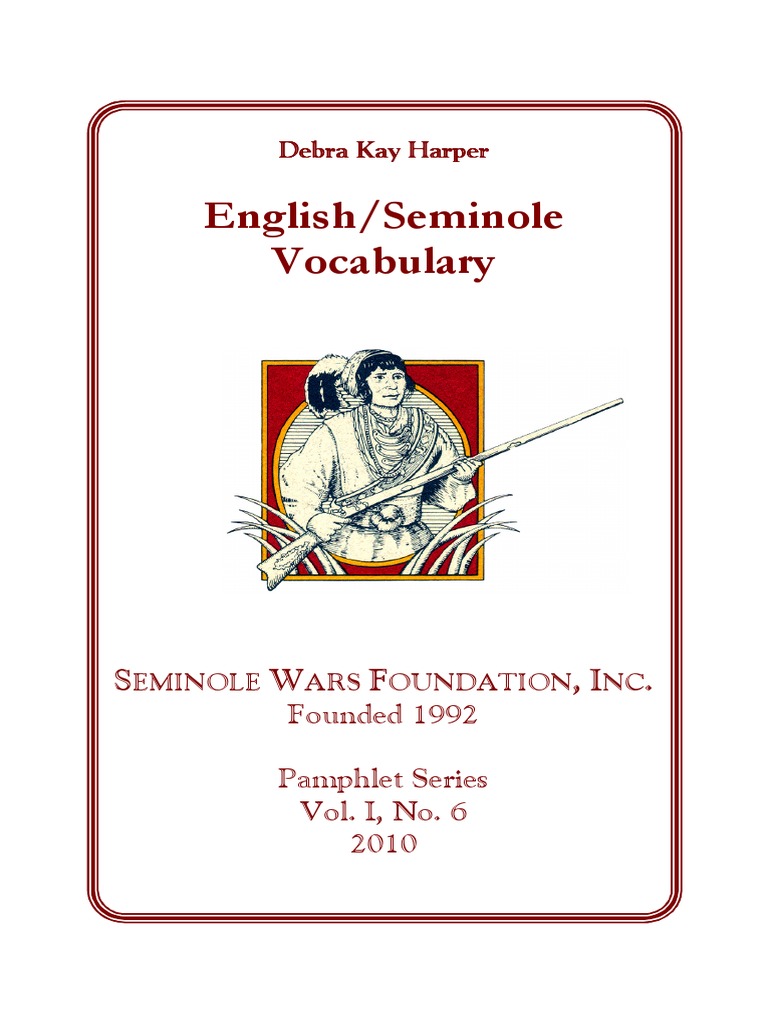 Seminole Dictionary | PDF | Muscogee | Seminole