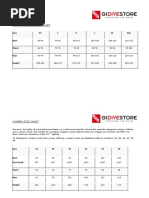Bershka Size Chart | PDF | Human Appearance | Dress Codes