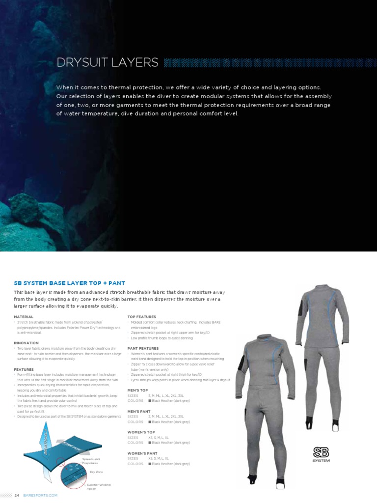 Bare Drysuit Layers | PDF | Clothing | Consumer Goods