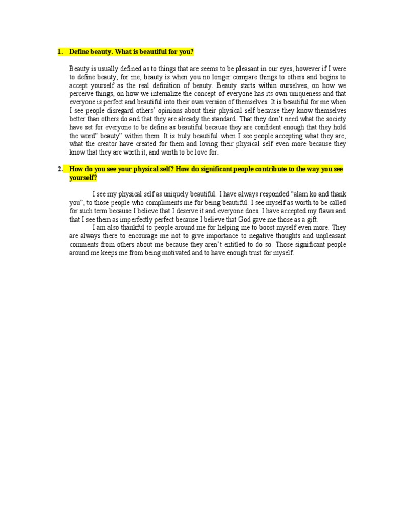 Define Beauty | PDF | Self-Improvement | Lifestyle