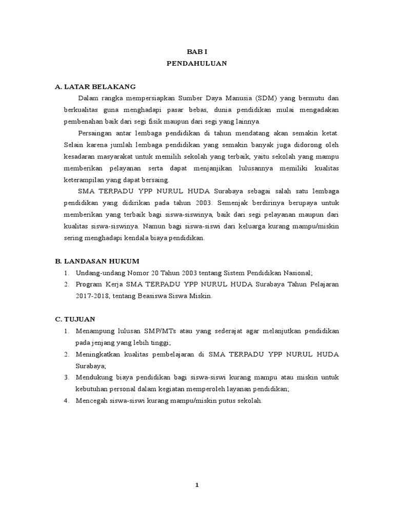 Proposal BKSM 2018 Fix | PDF