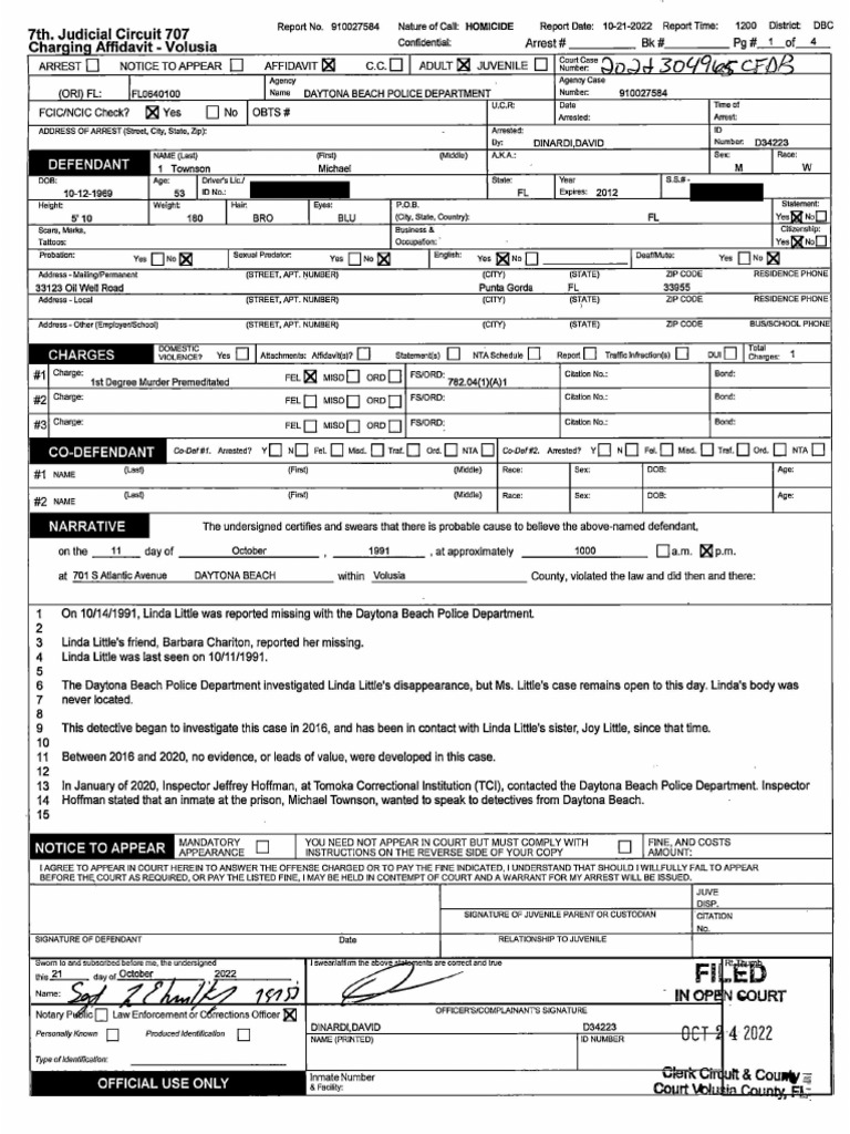 Michael Townson Affidavit | PDF