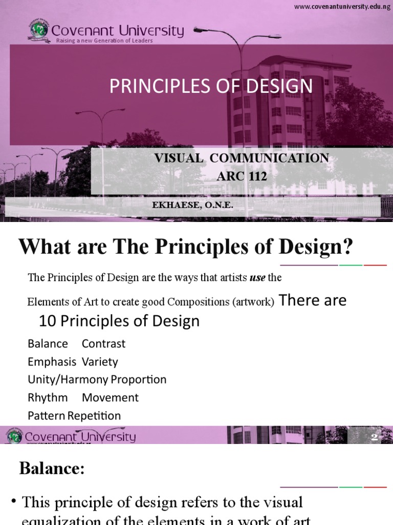 Principles of Design: Raising a New Generation of Leaders Through Visual Communication | PDF ...