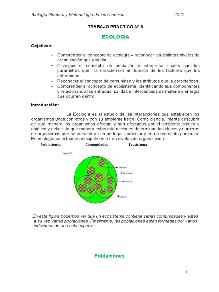 TP Eco | PDF | Ecología | Población