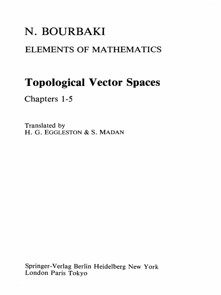 5 - Topological Vector Spaces | PDF | Vector Space | Convex Set