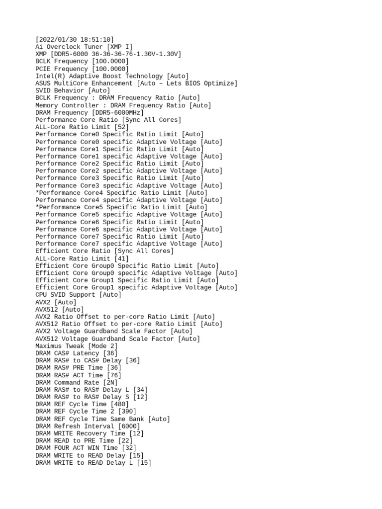 52 Setting | PDF | Booting | Dynamic Random Access Memory