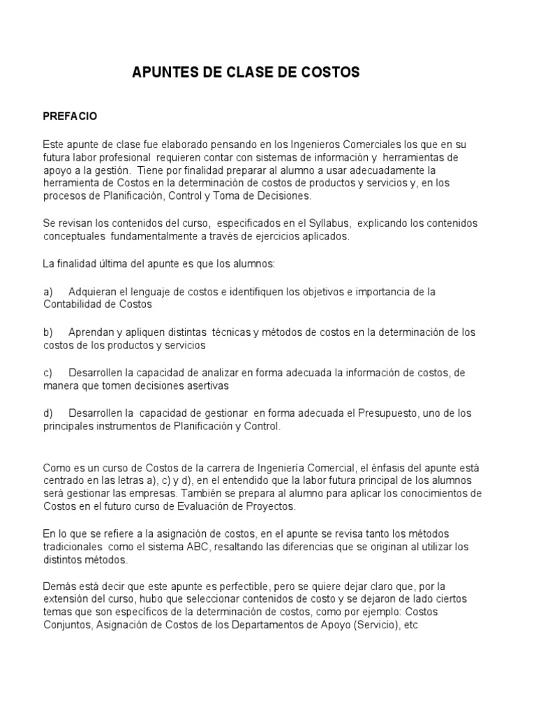 Introducción A La Contab. de Costos | PDF | Costo | Contabilidad