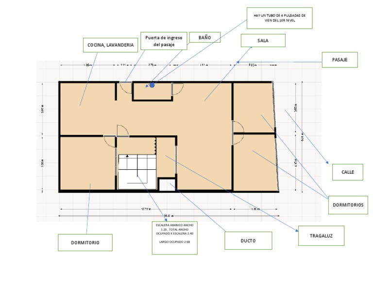 Proyecto Vivienda Mart 2do Piso 2D Distribución | PDF