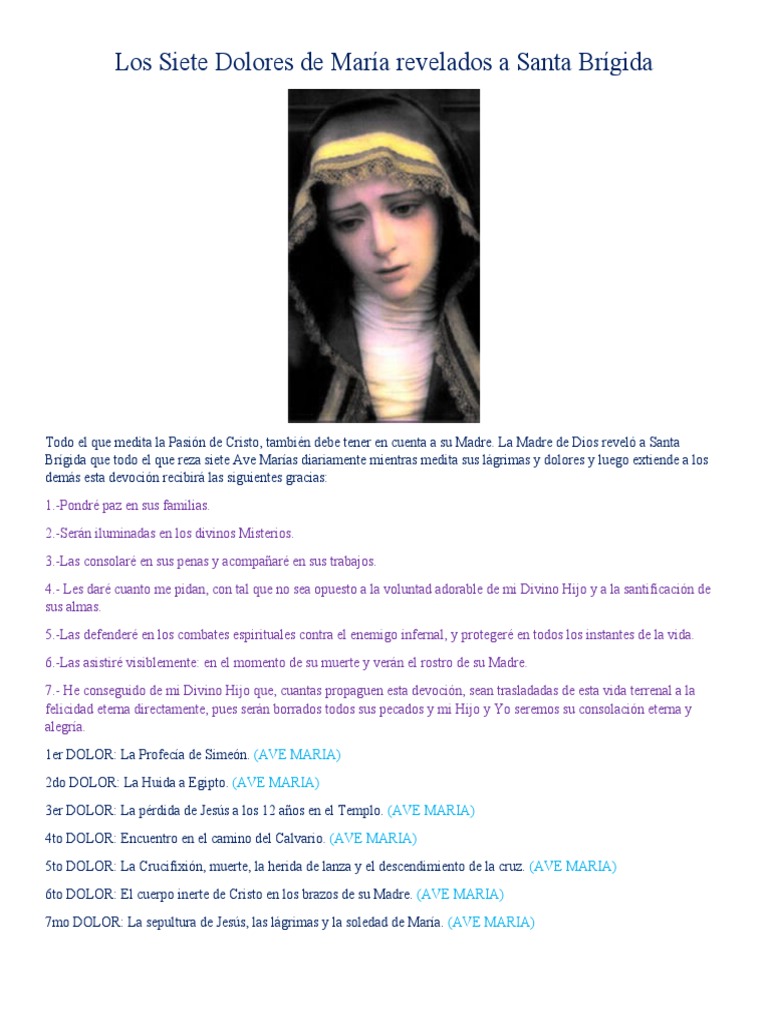 Los 7 Dolores de María | PDF