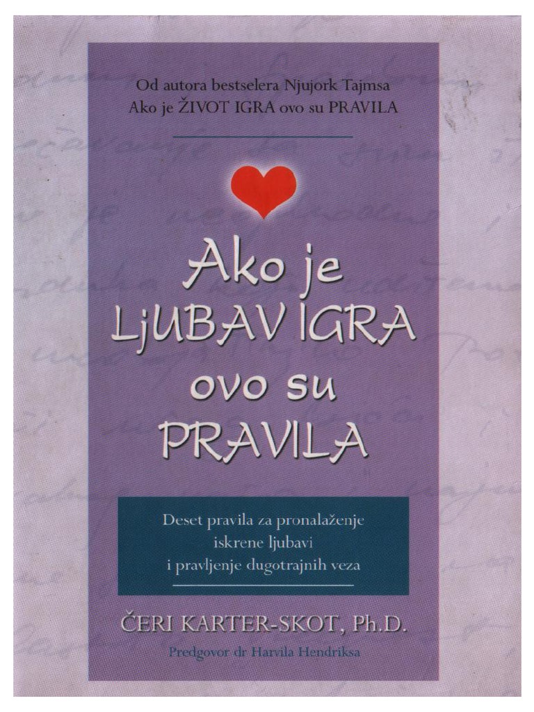 Ako Je Ljubav Igra Ovo Su Pravila | PDF