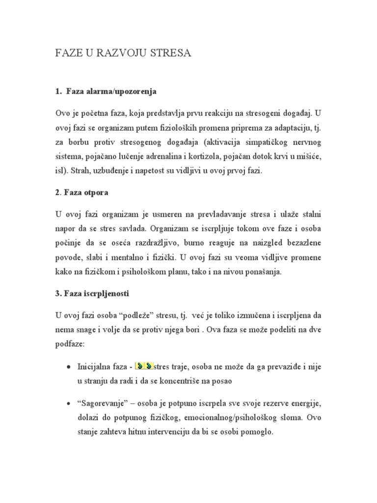 Stres Faze | PDF