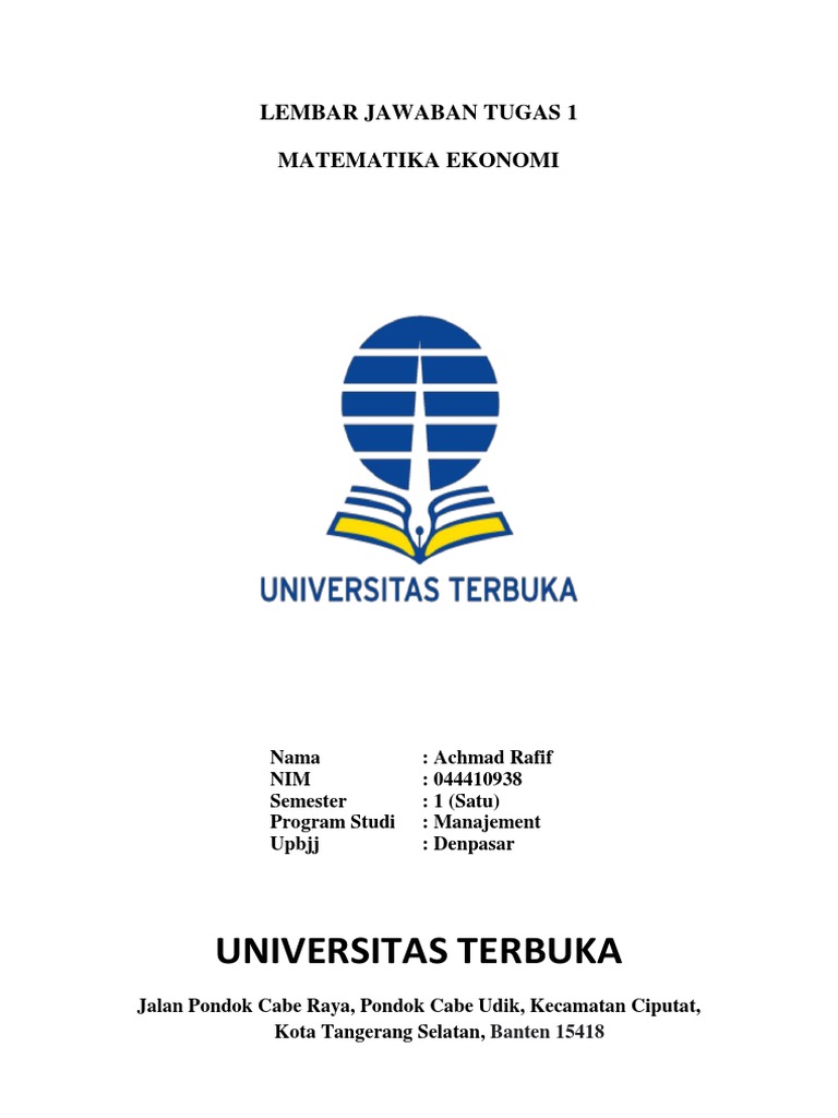 Matematika Ekonomi - Achmad Rafif | PDF | Metode & Bahan Ajar