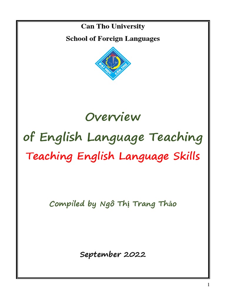 EFL Teaching Methods Tong Hop | PDF | Teaching Method | English As A ...