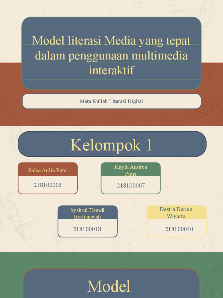 Model Literasi Media Interaktif | PDF | Komputer
