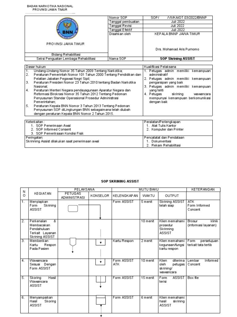 4.B Sop Skrining Assist | PDF