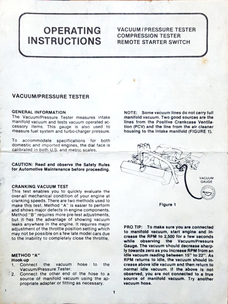 SUN Compression tester | PDF | Carburetor | Internal Combustion Engine