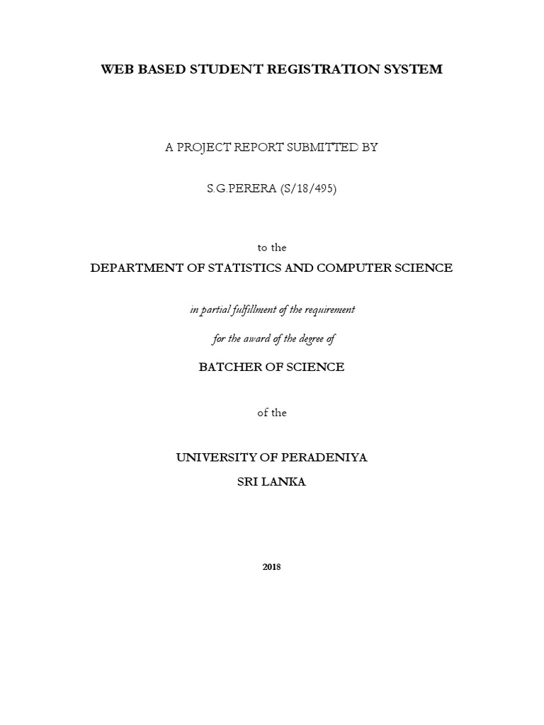 Project Report | PDF | Databases | Microsoft Sql Server