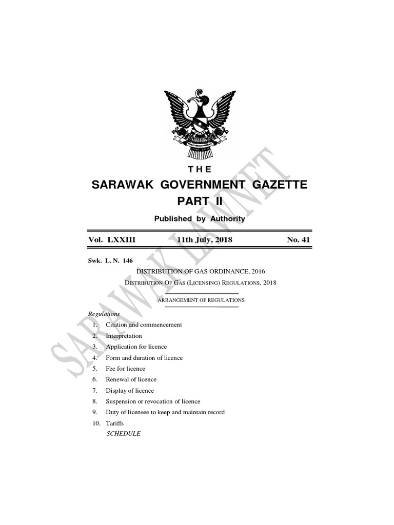 Gas Licensing Regulations 2018 | PDF | License | Justice