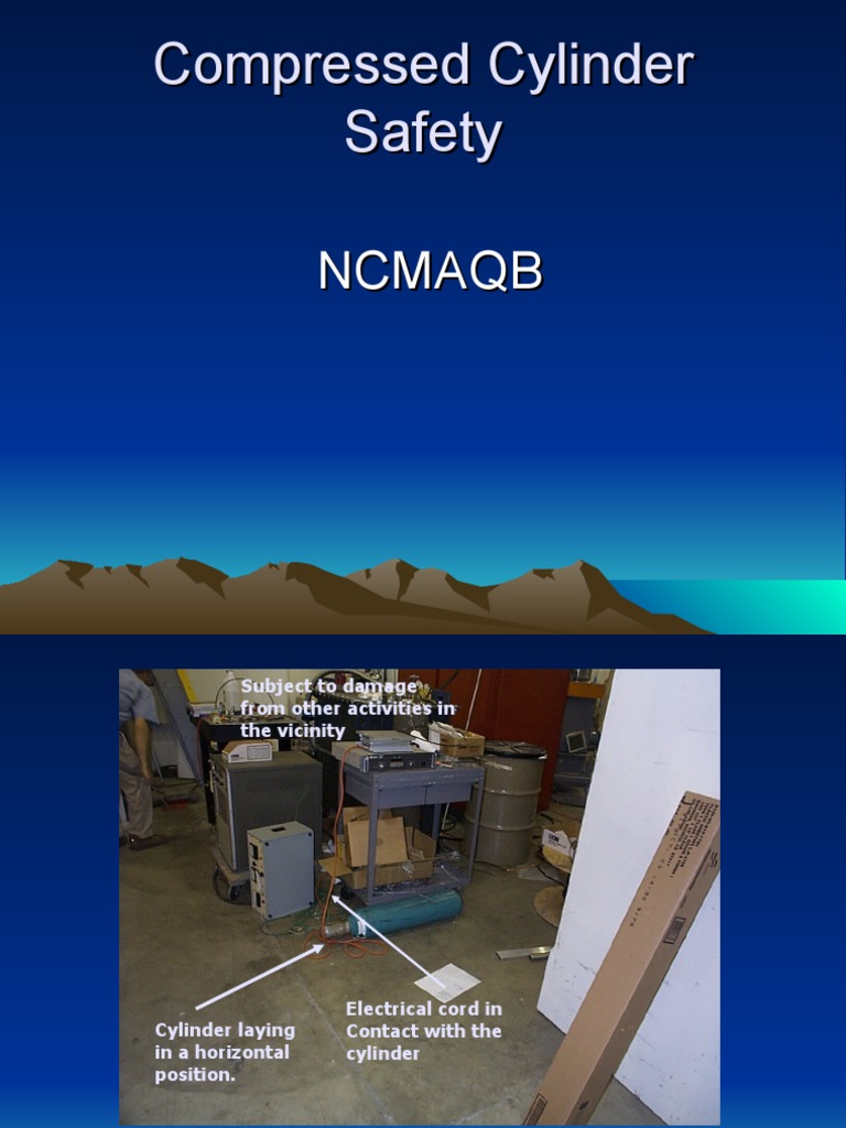 Compressed Cylinder Safety | PDF | Manufactured Goods | Industrial Gases