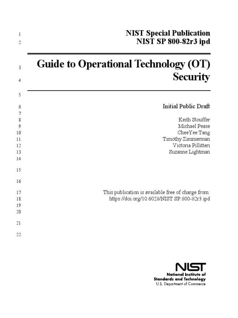 NIST SP 800-82r3 Ipd | PDF | Security | Computer Security