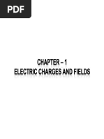 ELECTRIC CHARGES AND FIELDS (Pyq) | PDF | Electric Field | Electrostatics