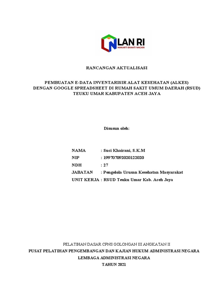 Aktualisasi - Suci Khairani, S.K.M | PDF